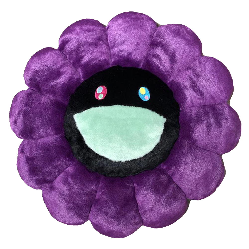Takashi Murakami Flower Plush 60CM Purple Black True To Sole