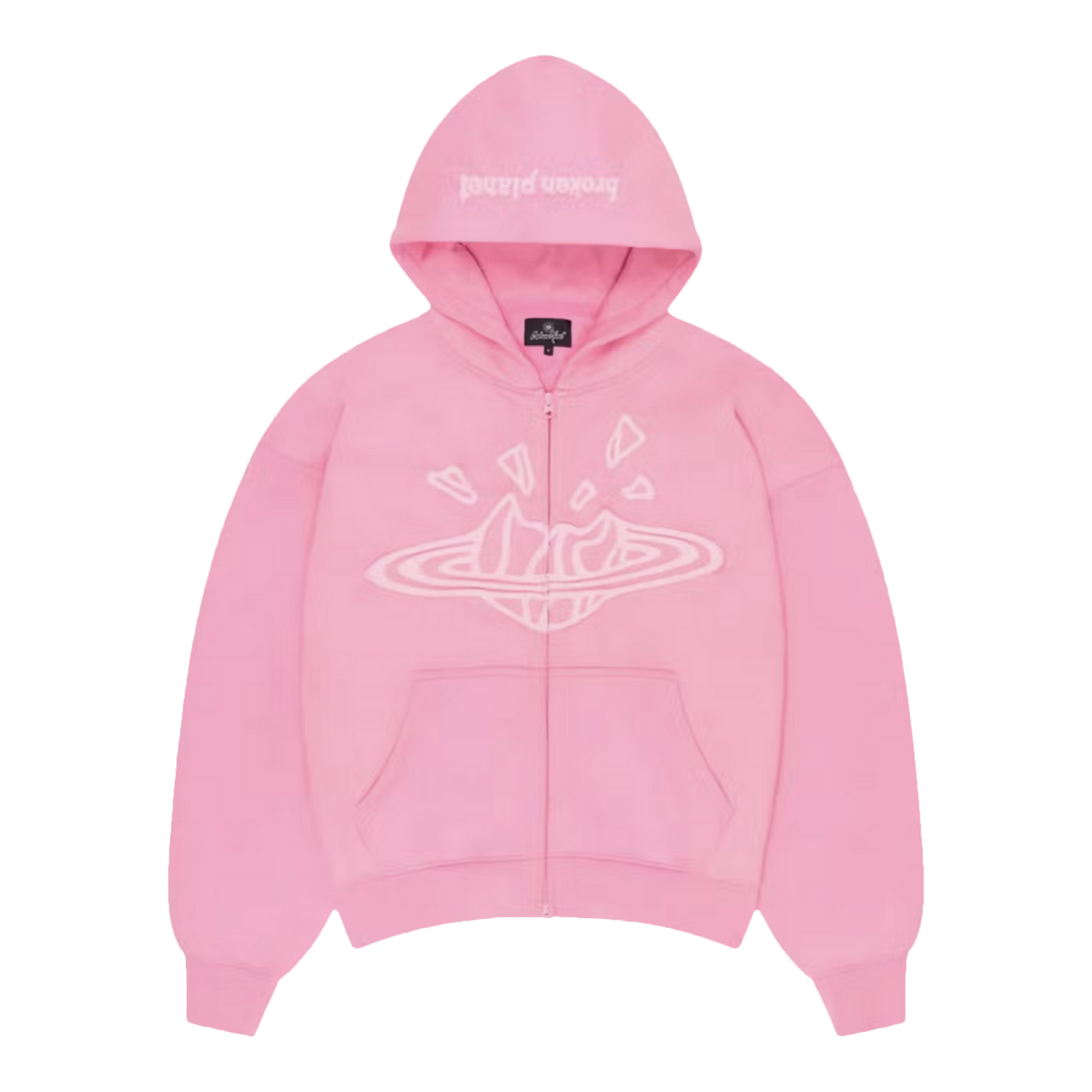 Broken Planet Zip Up Hoodie Candy Pink- True to Sole