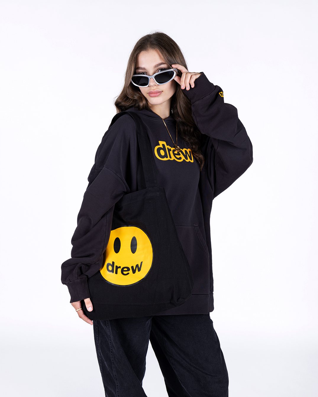 drew house secret hoodie faded black (DH-VF31125-SEFB) - True to Sole