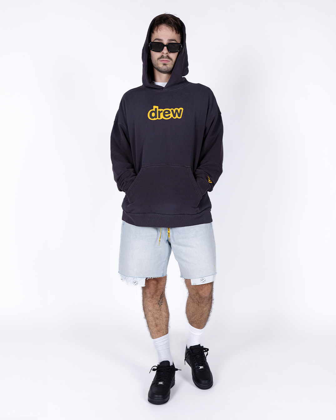 drew house secret hoodie faded black (DH-VF31125-SEFB) - True to Sole