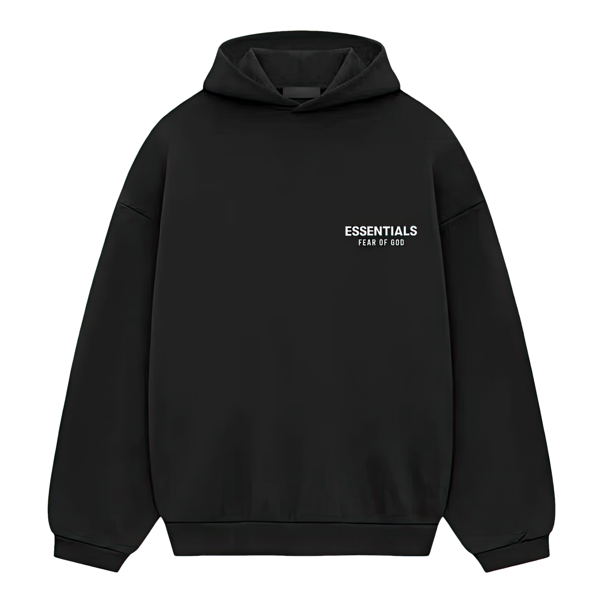 Fear of God Essentials Fleece Hoodie (FW24) Black - True to Sole