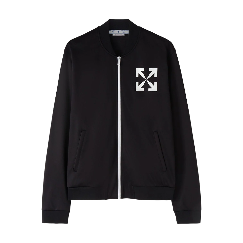 OFF-WHITE Single Arrow Track Jacket Black - True to Sole