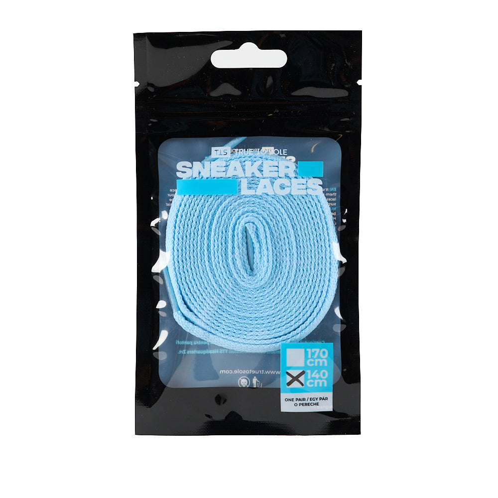 Light blue shoe laces for sneakers - True to Sole