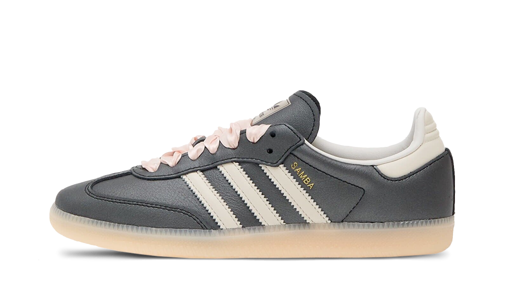 adidas Samba OG Black Pink Ribbon Laces (Women's) (IH8047) - True to Sole